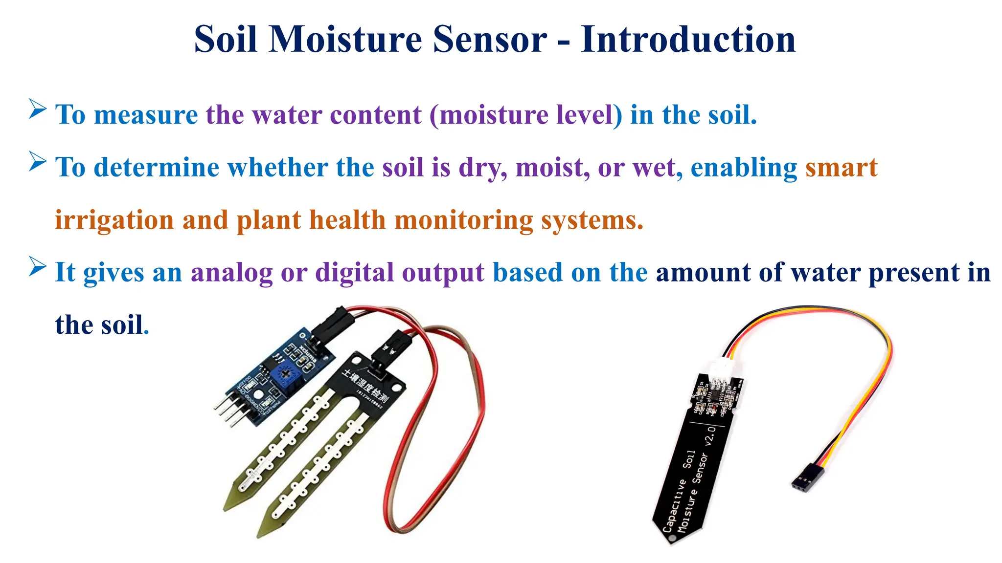 Soil Moisture Sensor_Pin configuration_detailed Explanation | PPTX