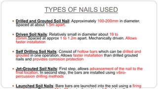 Soil nailing ppt by ankush choudhury | PPT