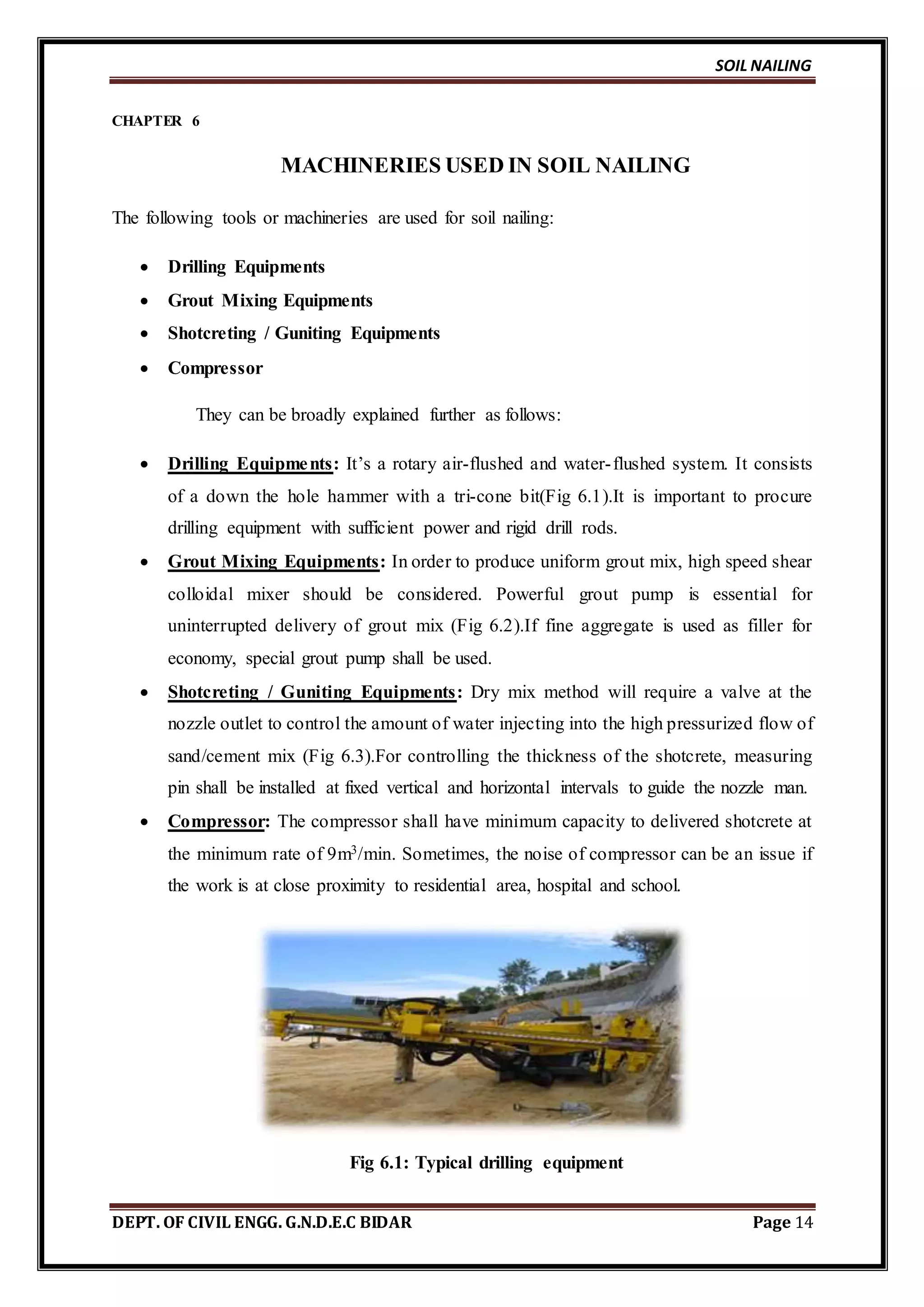 Soil nailing seminar report by ankush choudhury | DOCX