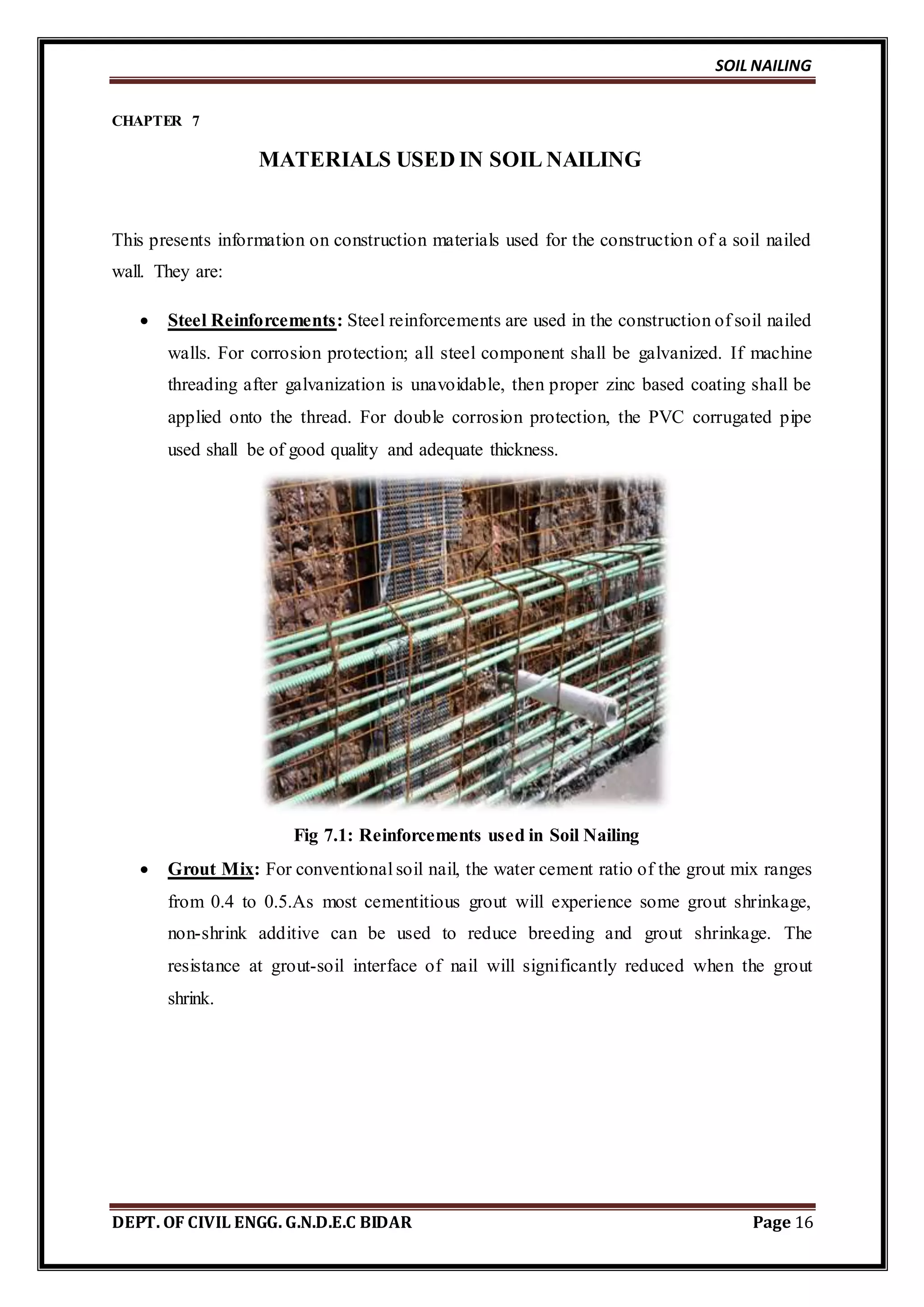 Soil nailing seminar report by ankush choudhury | DOCX