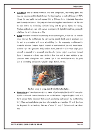 Soil nailing seminar report by ankush choudhury | DOCX