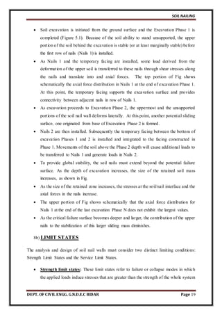 Soil nailing seminar report by ankush choudhury | DOCX