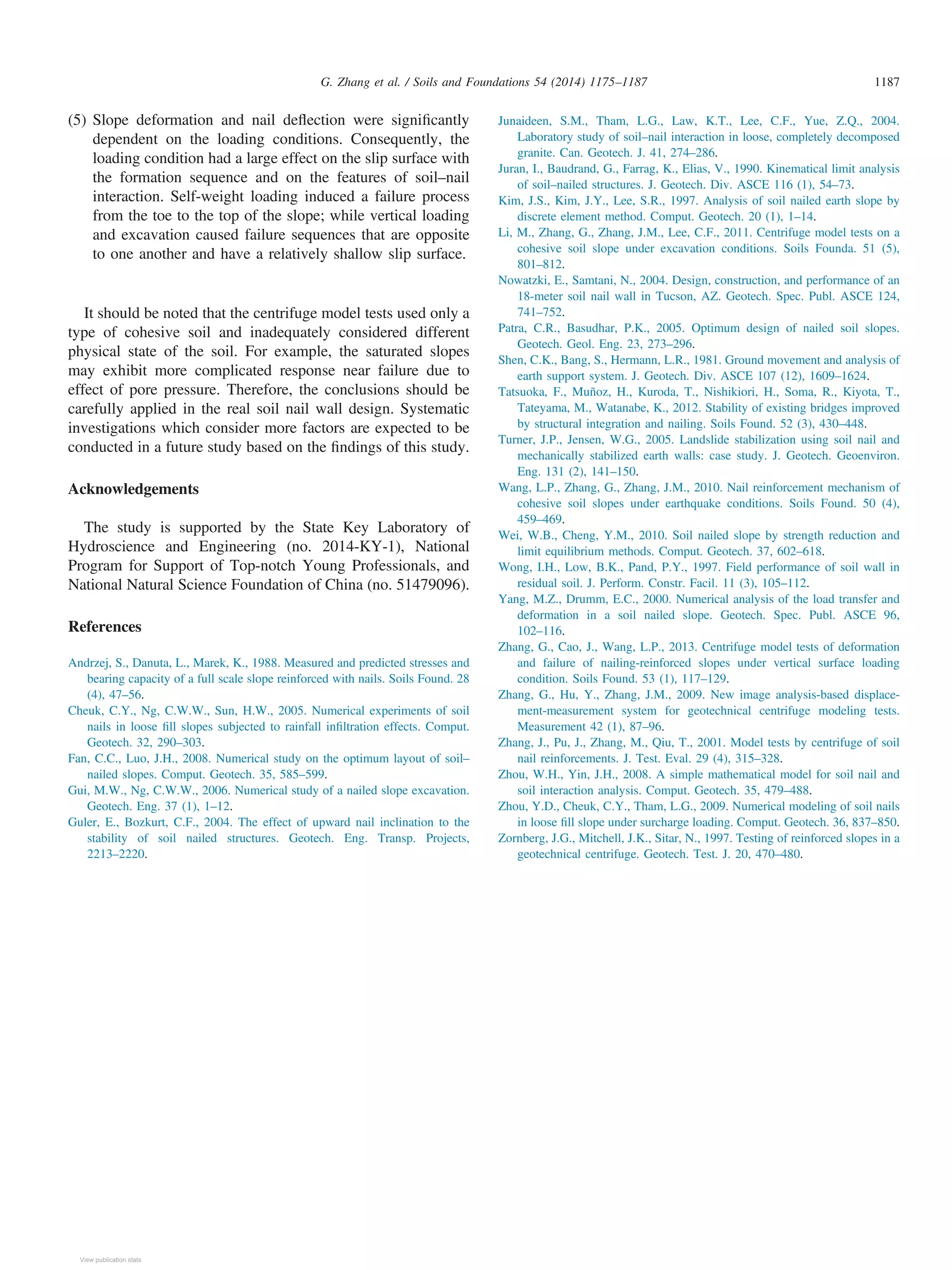 Soil nail wall failure | PDF