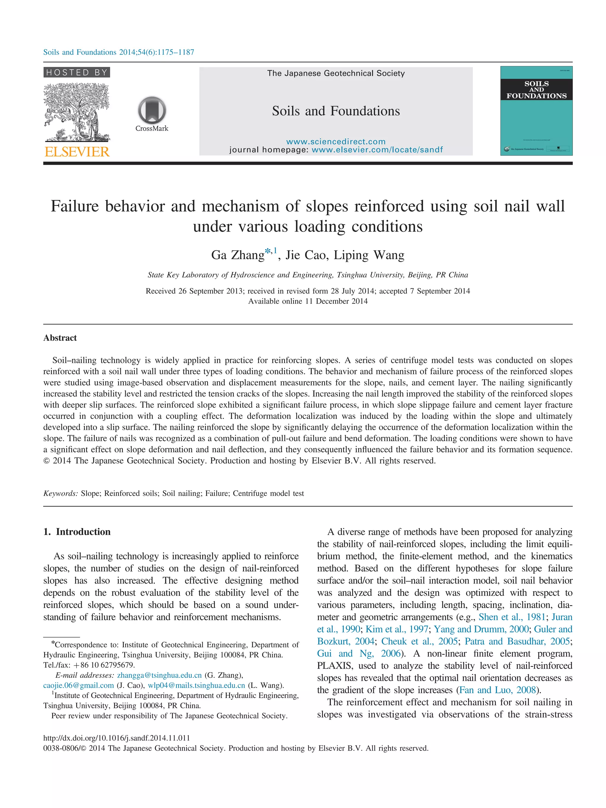 Soil nail wall failure | PDF