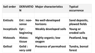 Soil order II AGRI SILVI GURU II SOIL SCIENCE II STEPS BY STEP GUIDE | PPTX