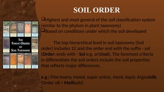 Different soil order in the environment. | PPTX