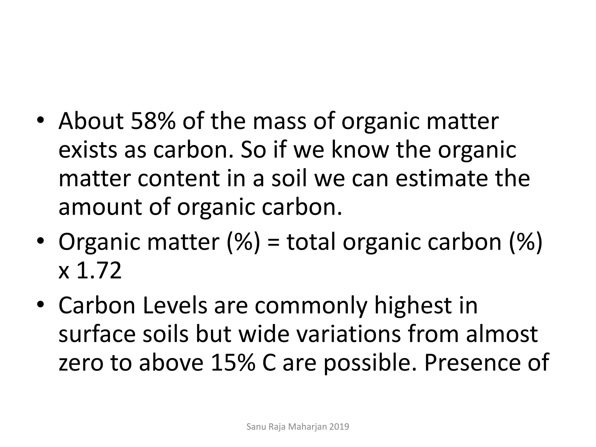 Determining Soil organic carbon by Walkley and Black method | PPTX