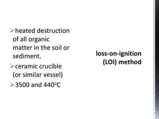 Soil organic carbon analysis techniques | PPTX