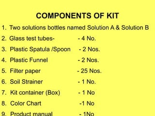 Soil organic carbon detection kit | PPT