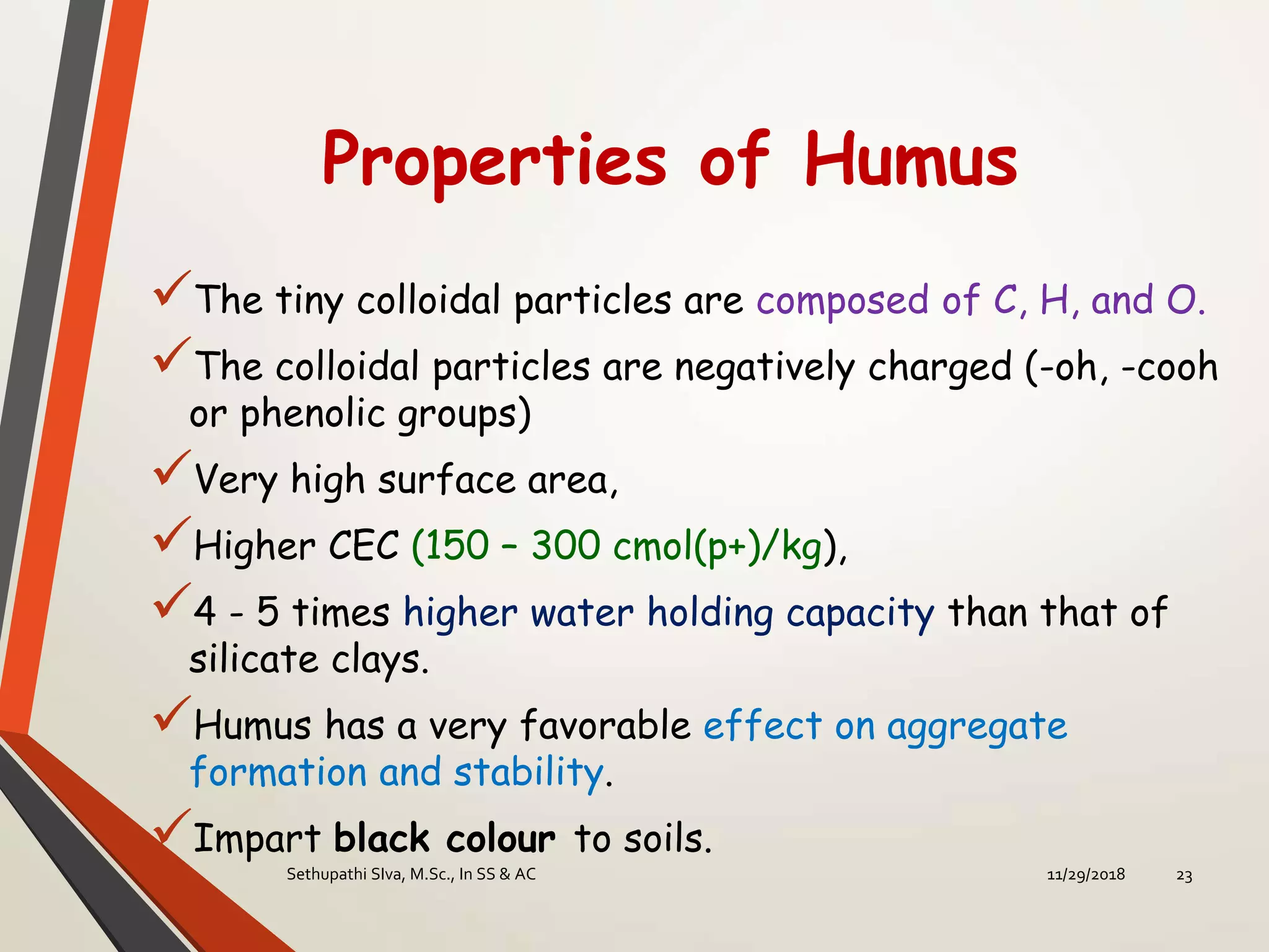Soil organic matter and Humic substances | PPTX