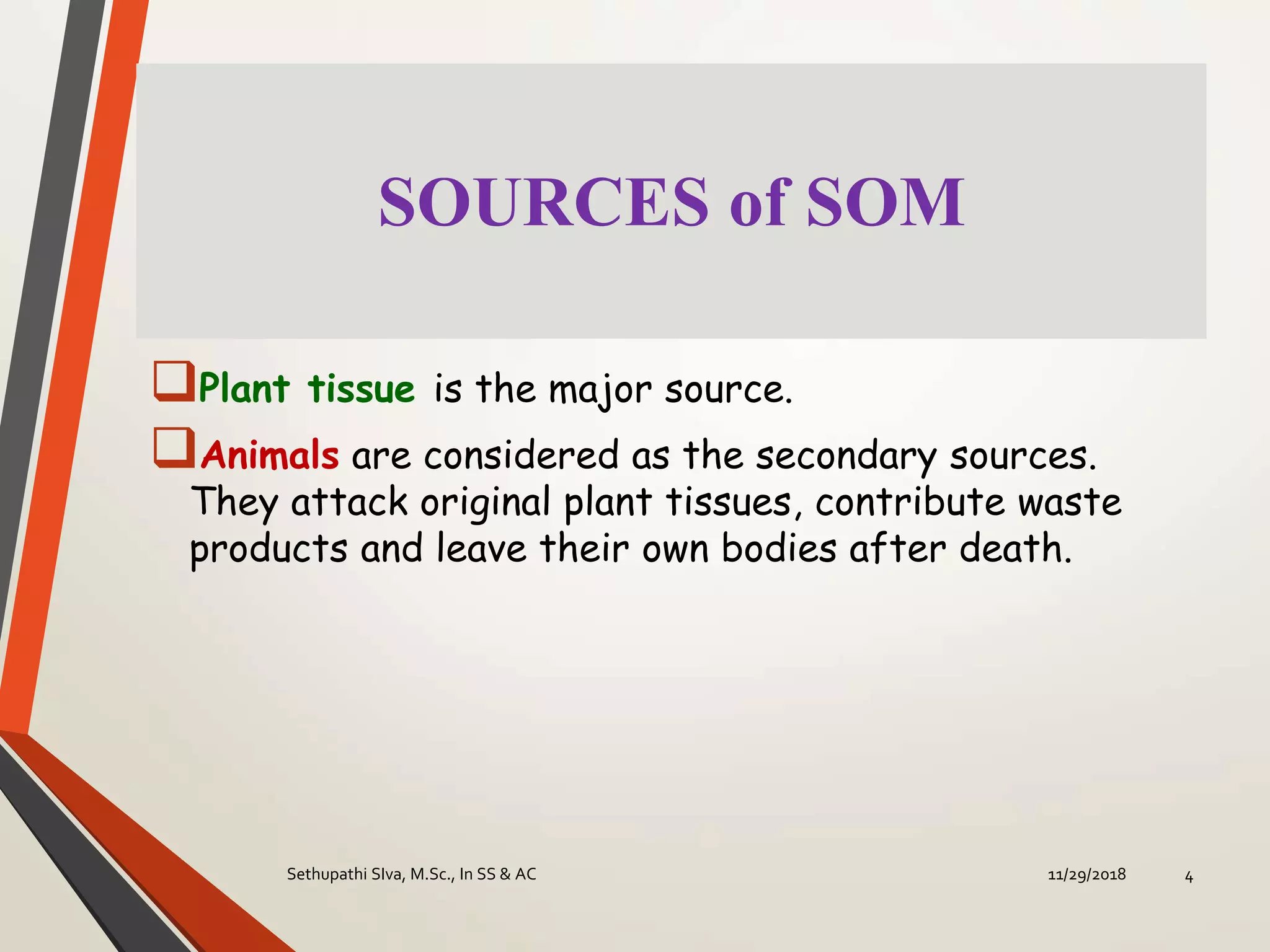 Soil organic matter and Humic substances | PPTX