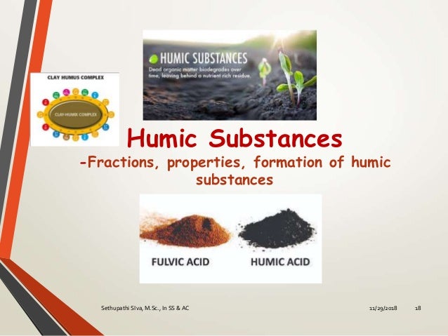 Soil organic matter and Humic substances
