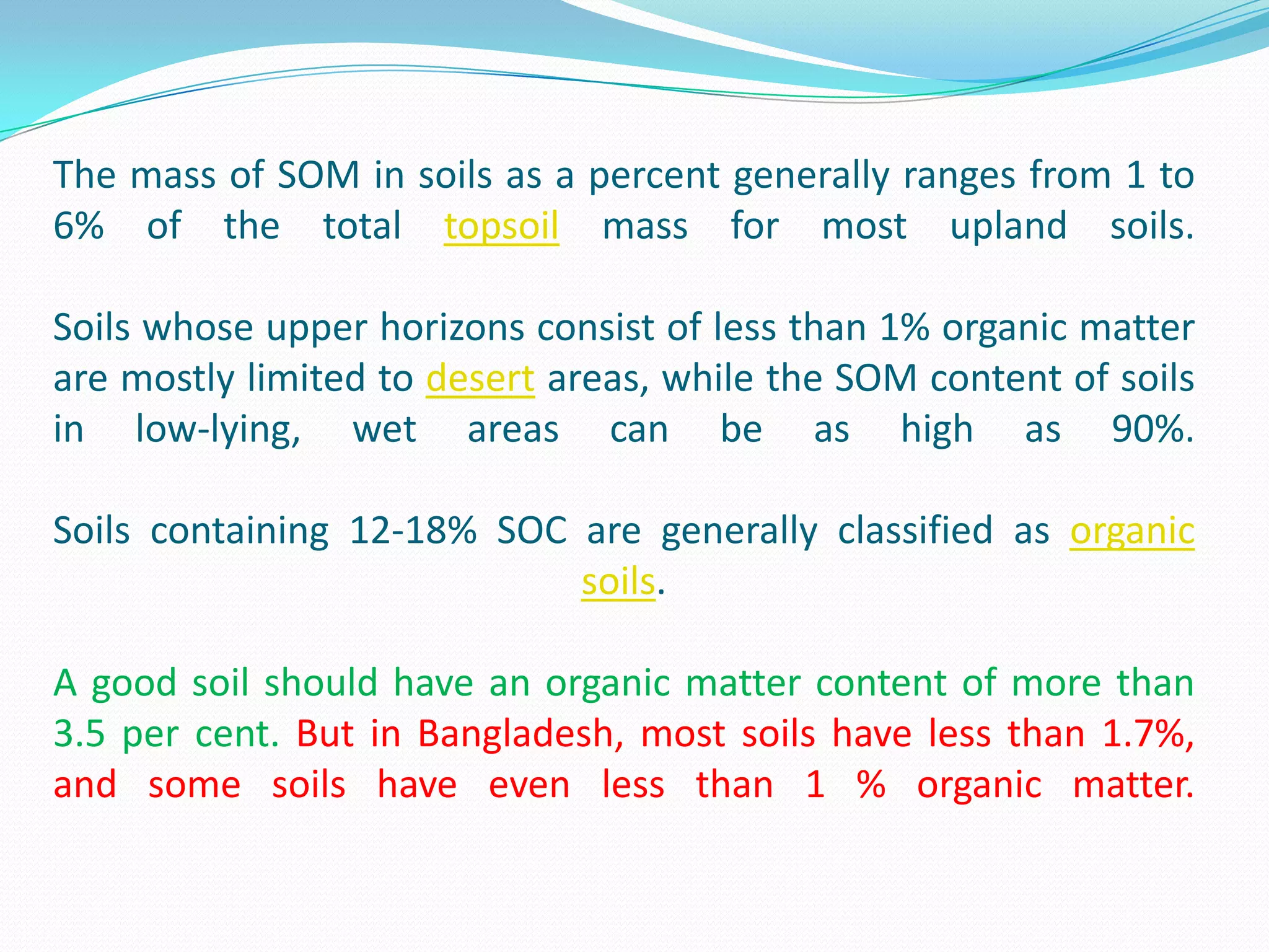 Soil organic matter pp | PPTX
