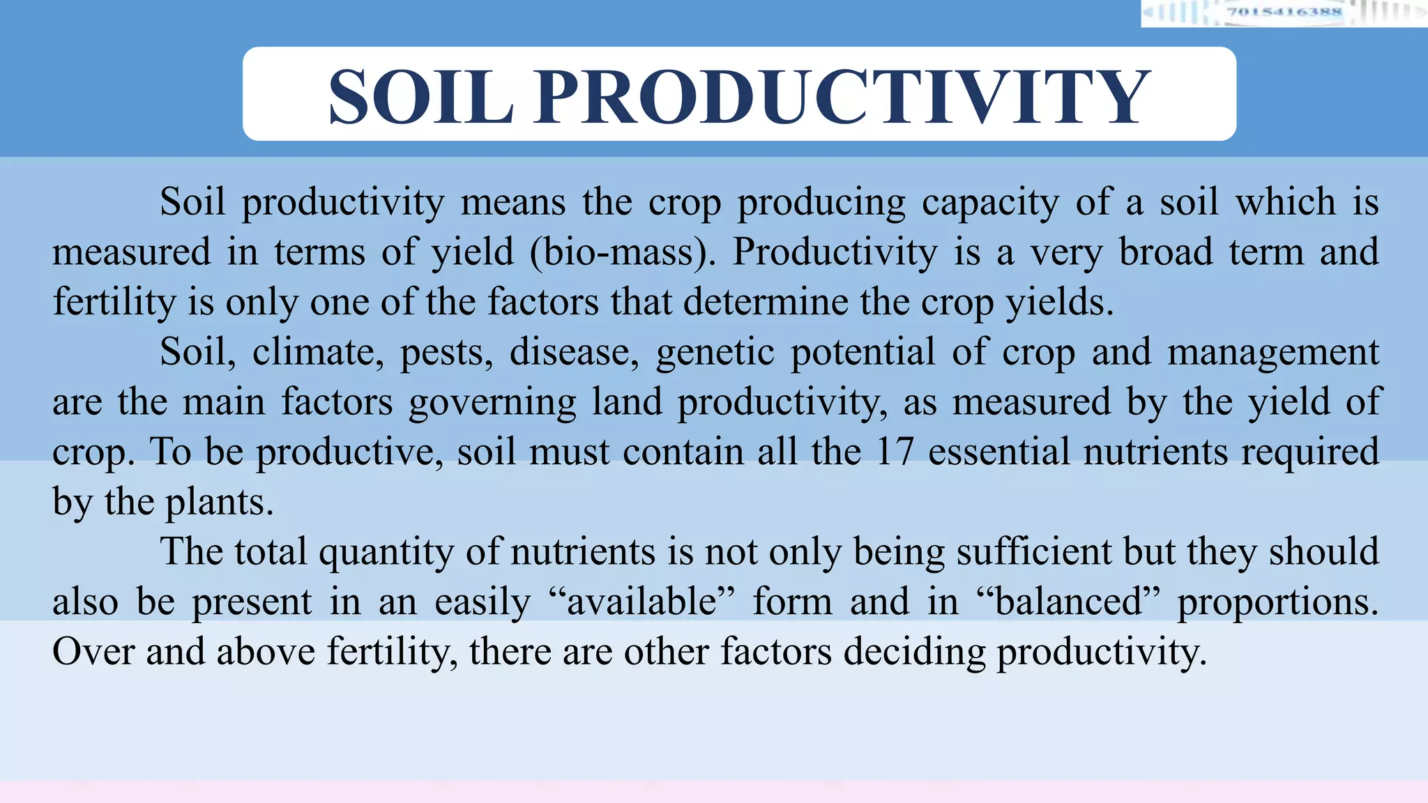Soil fertility and productivity.pptx