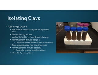 Soil Particle Size Analysis and Clay Fraction Extraction | PPT