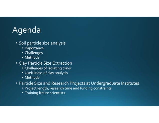 Soil Particle Size Analysis and Clay Fraction Extraction | PPT