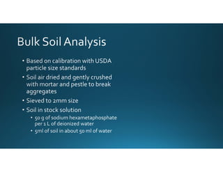 Soil Particle Size Analysis and Clay Fraction Extraction | PPT