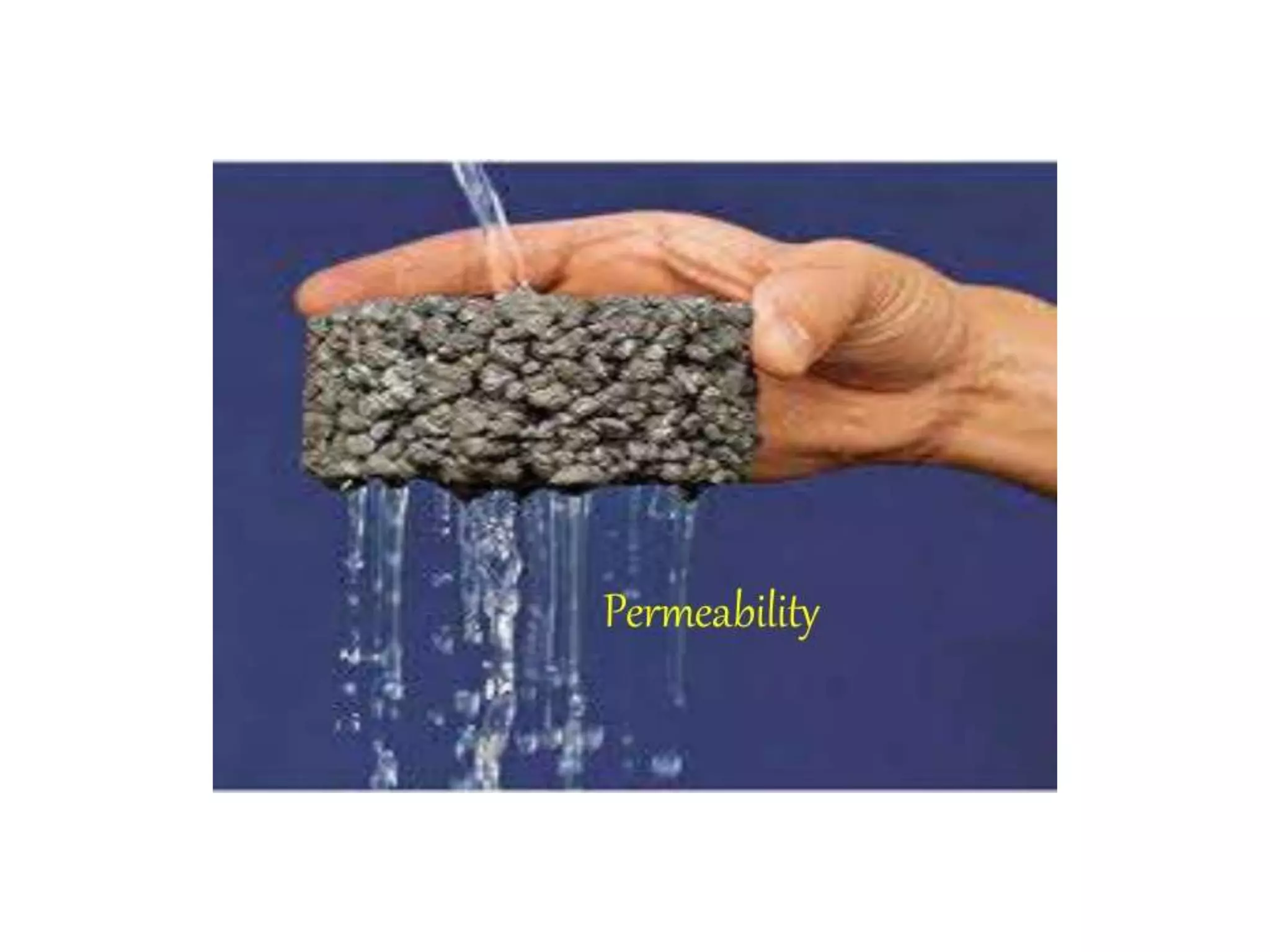 Soil permeability A Lecture By Mr Allah Dad Khan Visiting Professor the ...