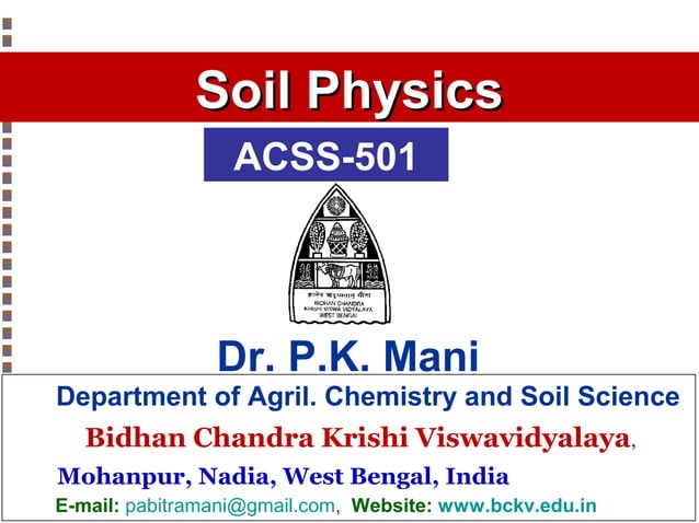 Soil physics atterberg limit,compaction, shear strength,crusting and ...