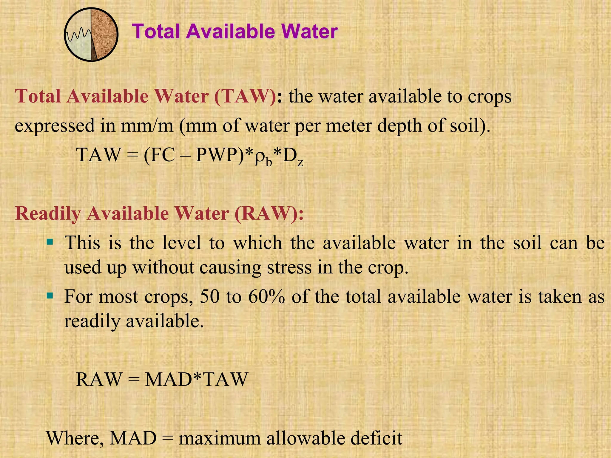 soil plant water relationship determination | PPT