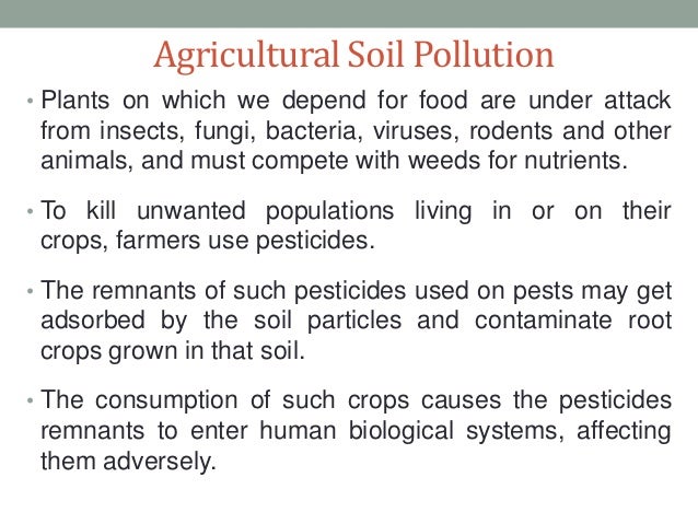 Soil pollution