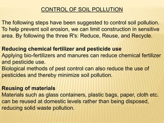 Soil pollution | PPTX