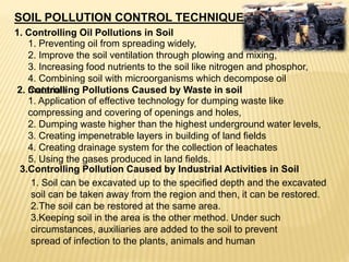 Soil pollution | PPTX