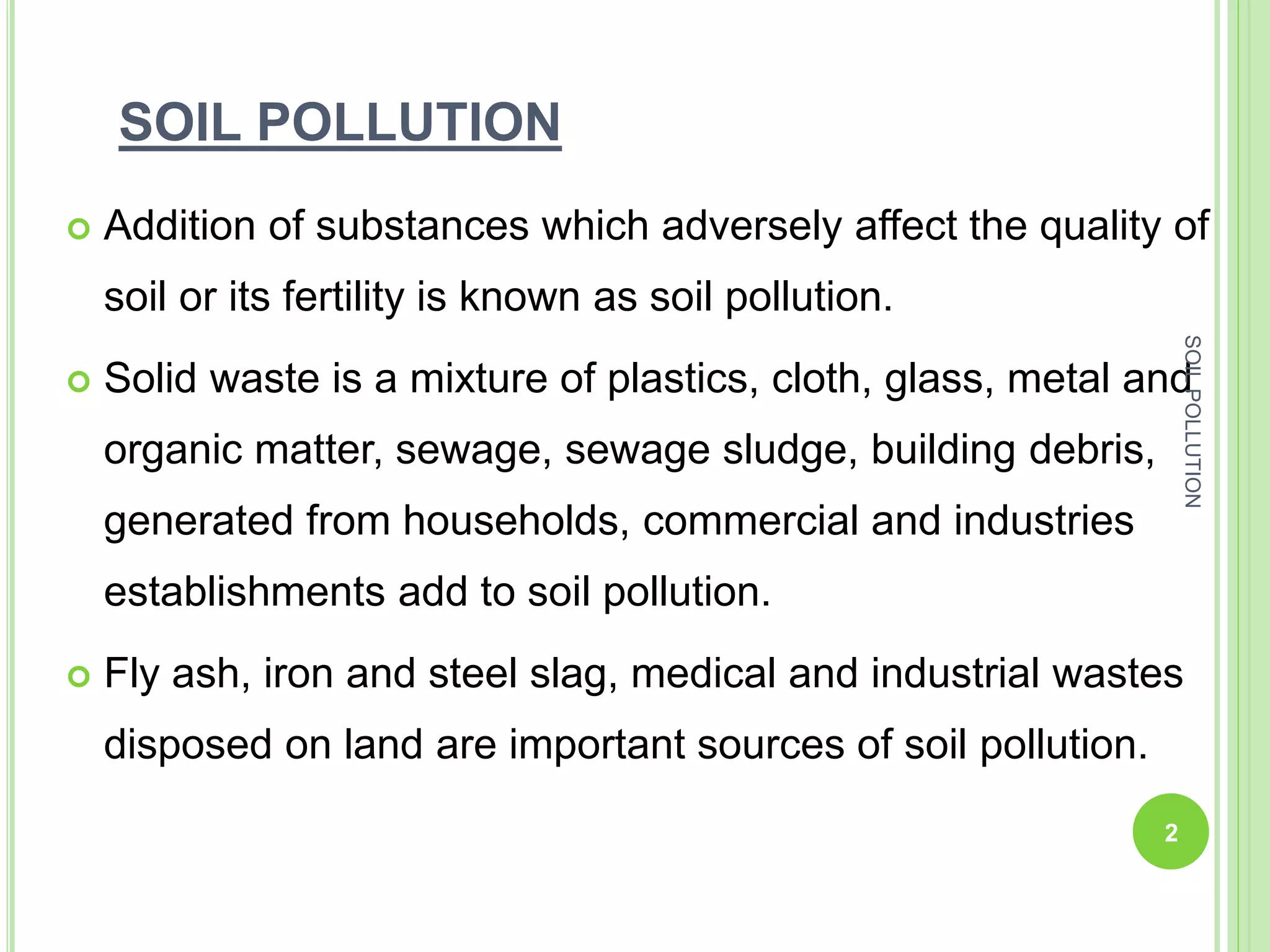 Soil pollution | PPTX