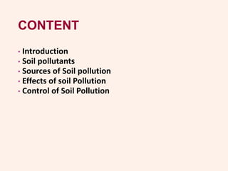 soil pollution.ppt | Agriculture | Industries