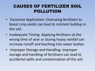 soil pollution - plastic and fertilizer slide share. | PDF