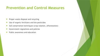 Soil Pollution PowerPoint presentation for engineering student | PPT