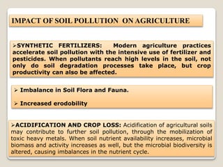Soil pollution causes effects remedial measures | PPTX