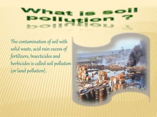 Soil pollution and how to prevent it | PPTX