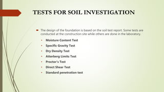 Soil Investigation Report | PPTX
