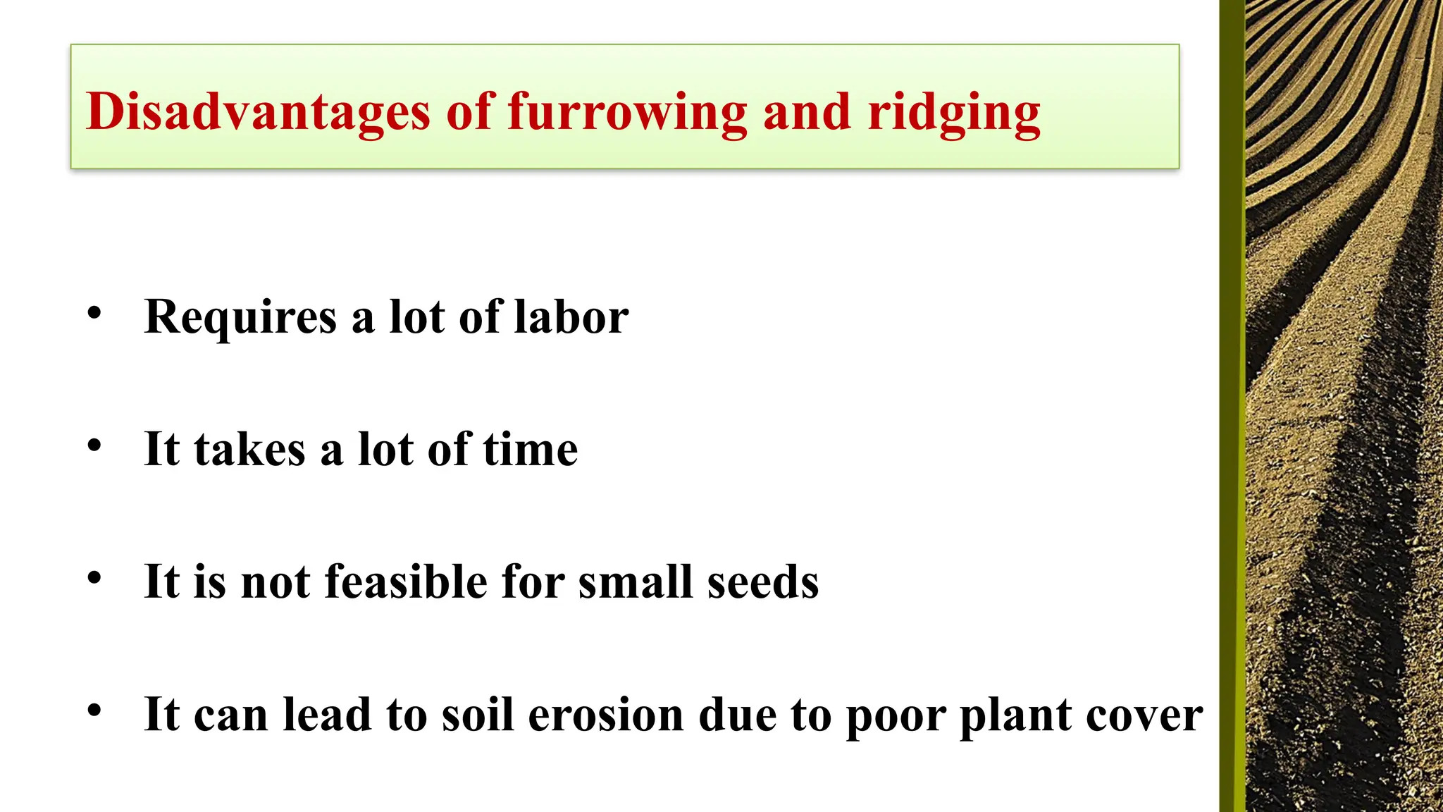 soil preparation before cultivation and classification of soil | PPTX