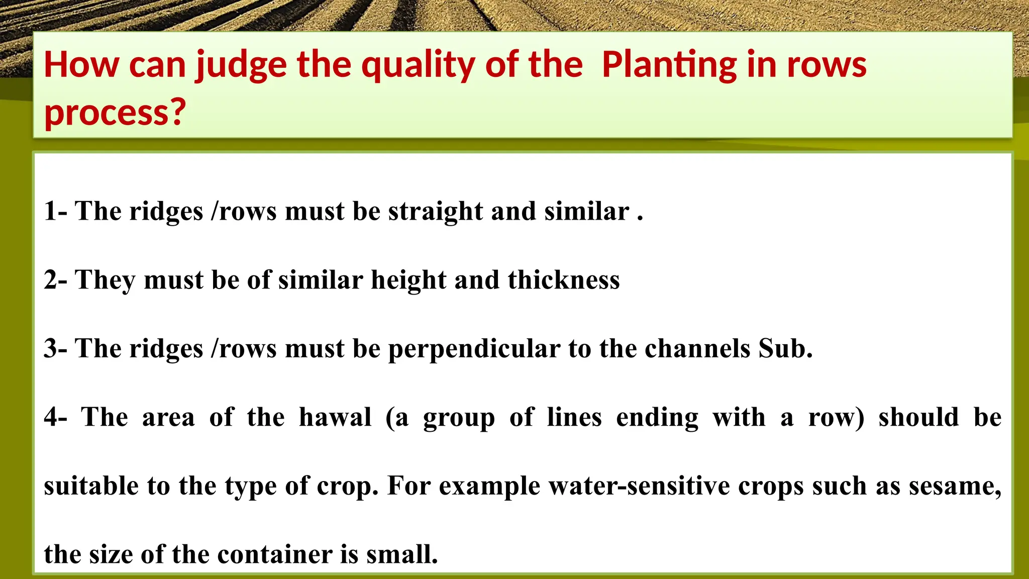 soil preparation before cultivation and classification of soil | PPTX