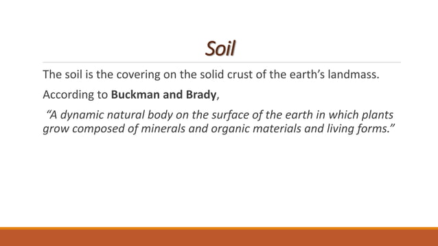 Soil presentation | PPT
