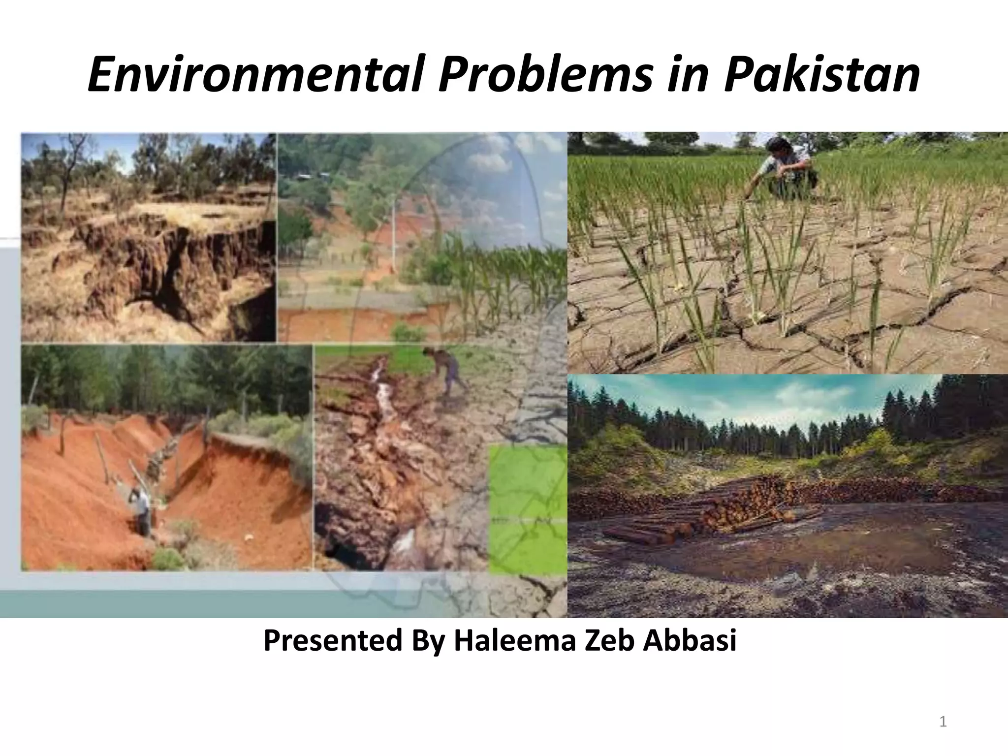 Environmental problems in pakistan | PPTX
