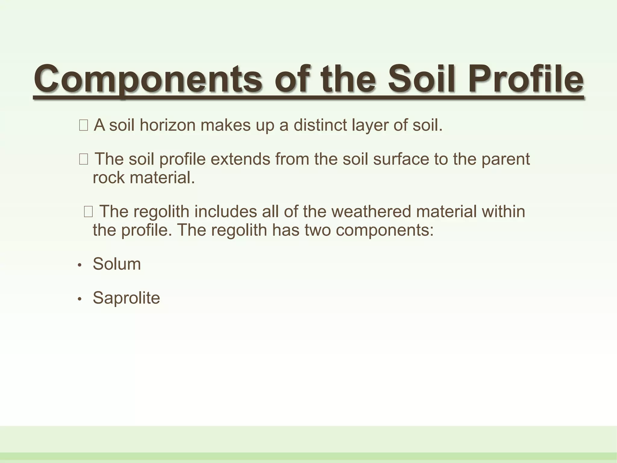 Soil profile | PPTX