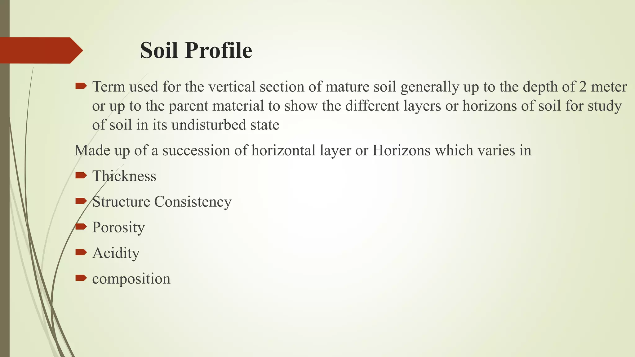 Study Soil profile ppt | PPTX