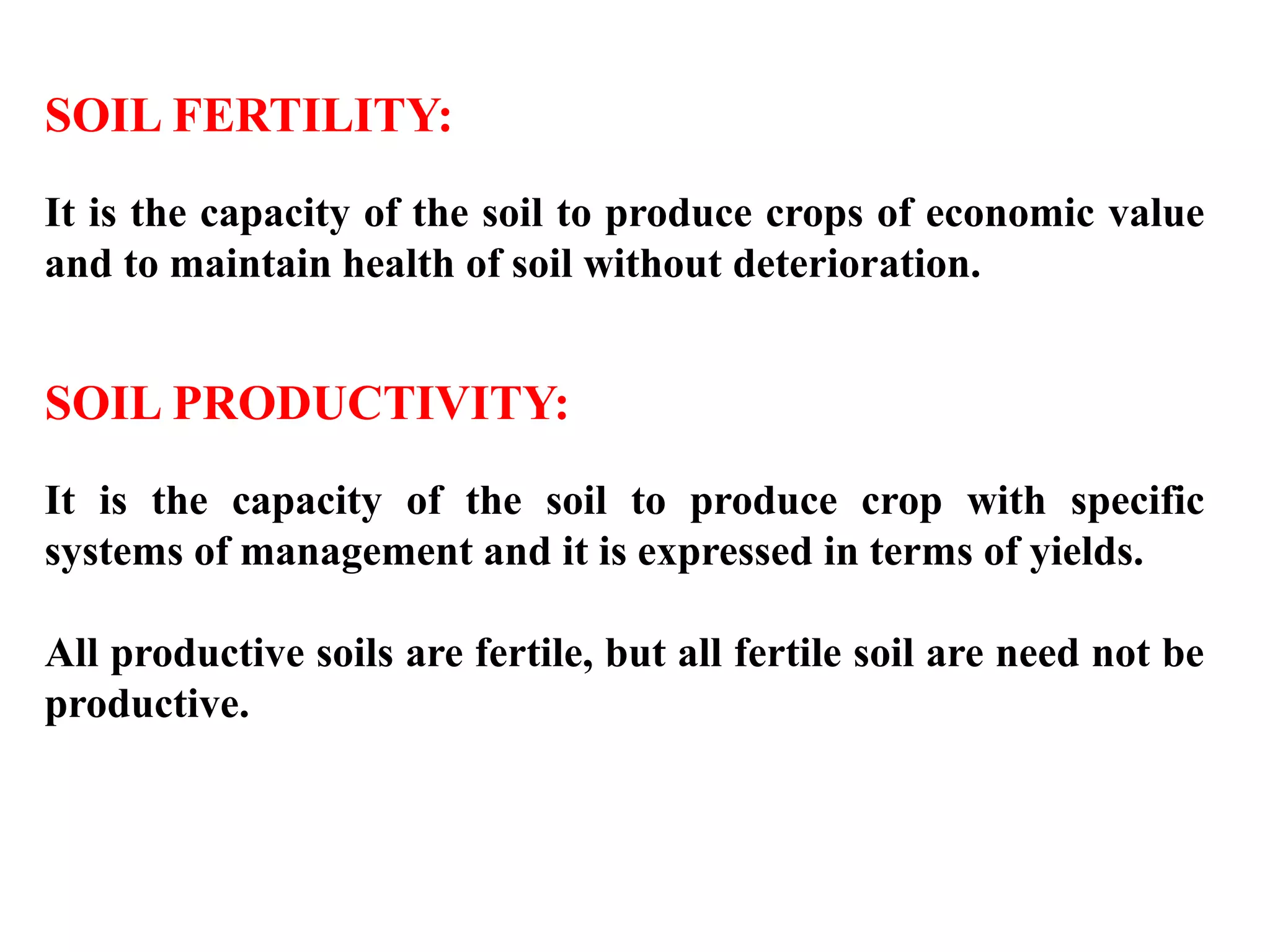 Soil properties and concepts | PPTX