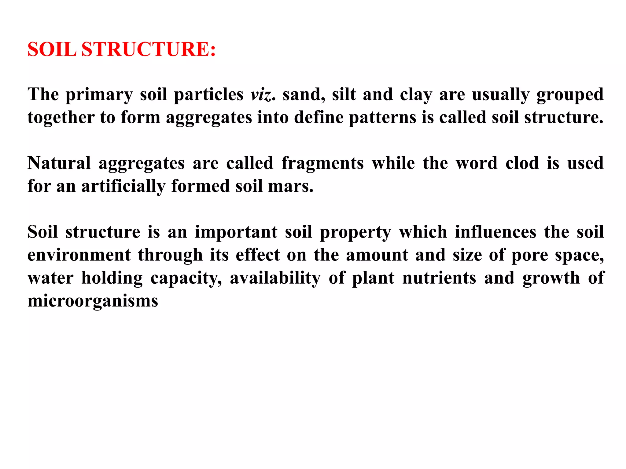 Soil properties and concepts | PPTX