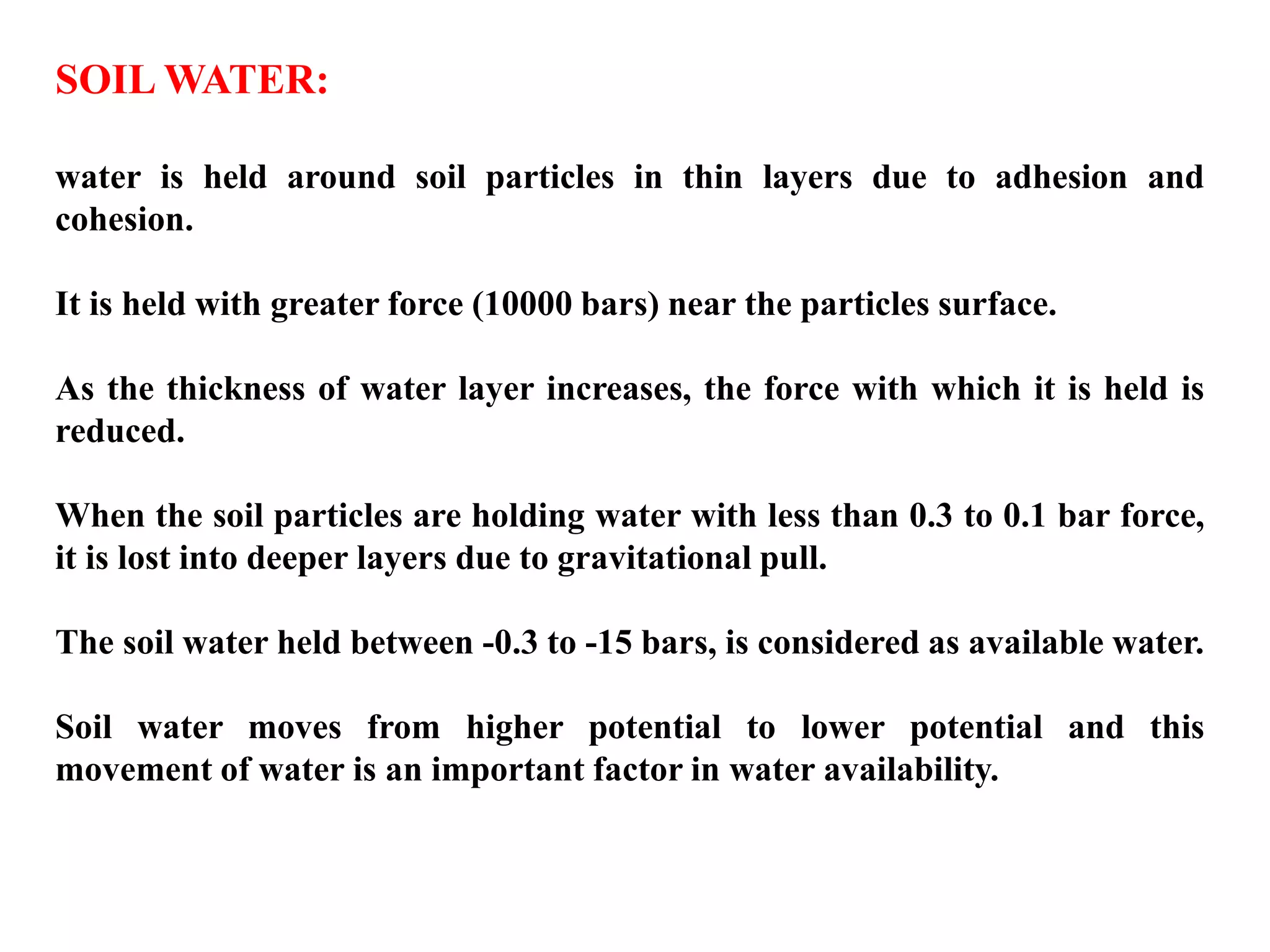 Soil properties and concepts | PPTX