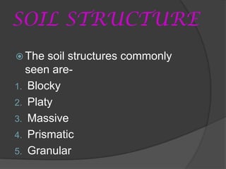 Soil properties and | PPTX