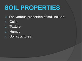Soil properties and | PPTX