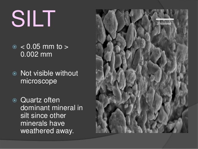 Microscopic Silt Soil Particles