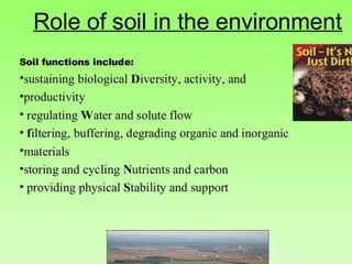Soil quality A Lecture By Mr Allah Dad Khan Visiting Professor the ...