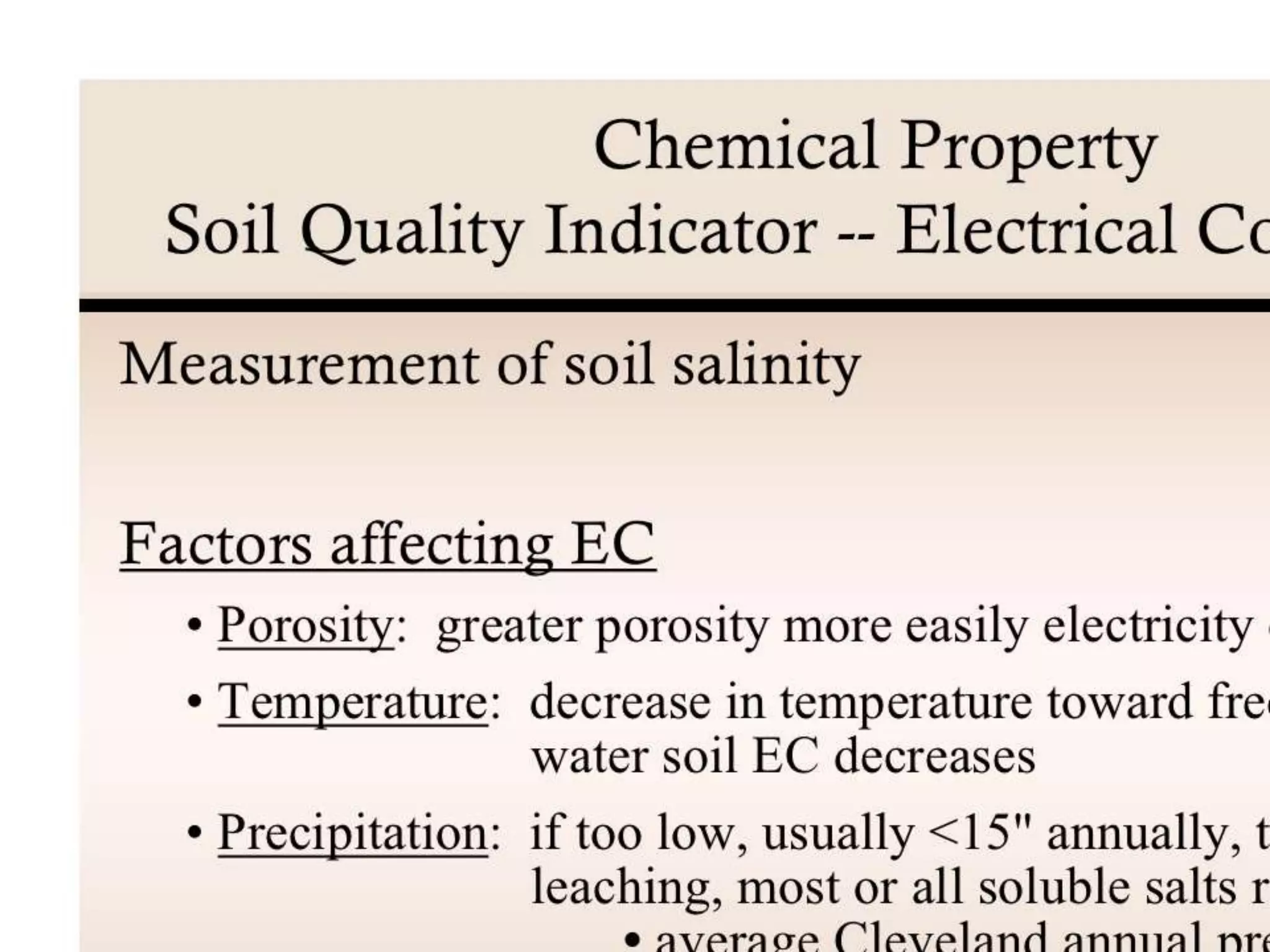 Soil quality indicators A Lecture By Mr Allah Dad Khan Visiting ...