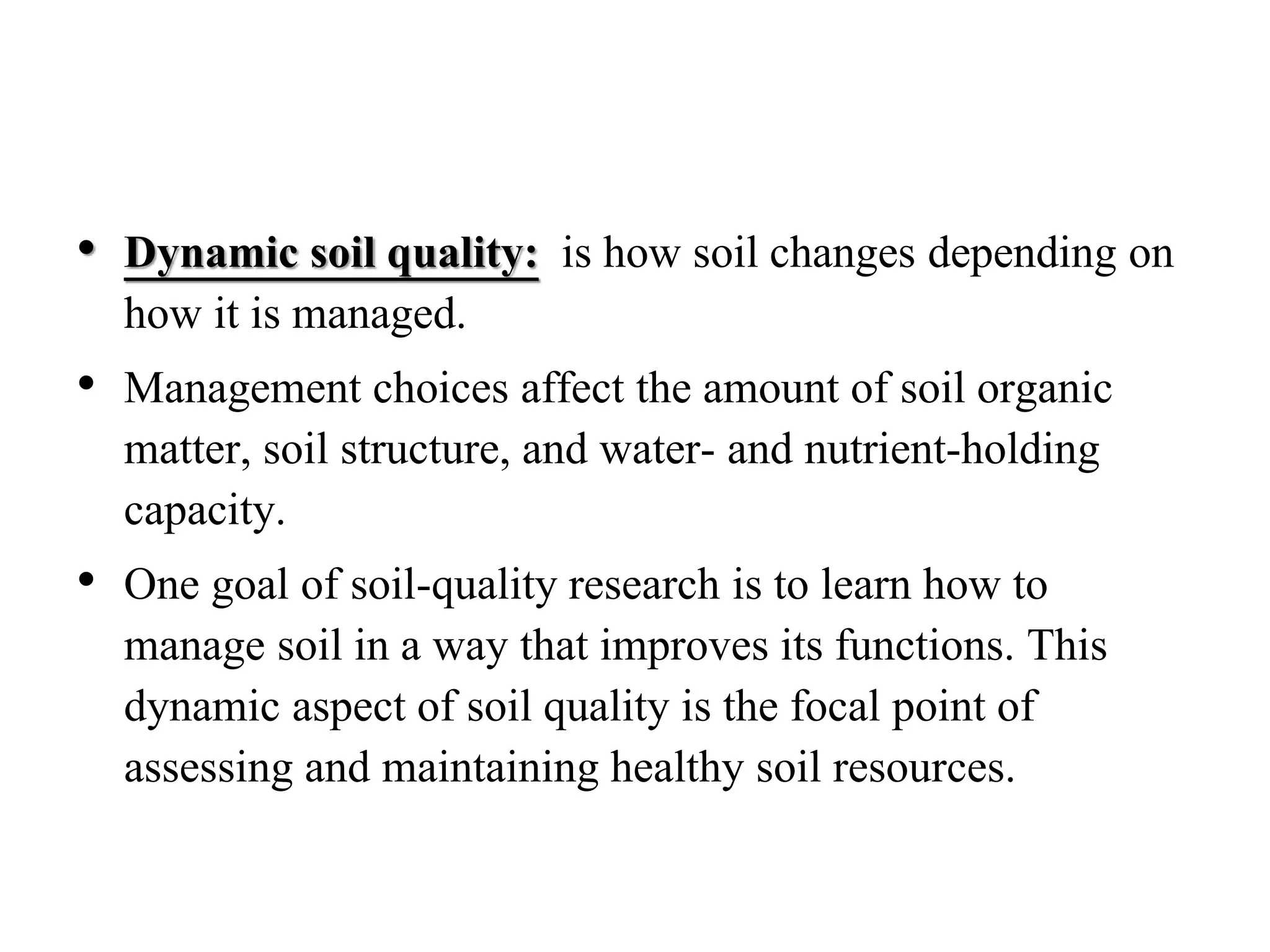 Soil quality parameters | PPTX