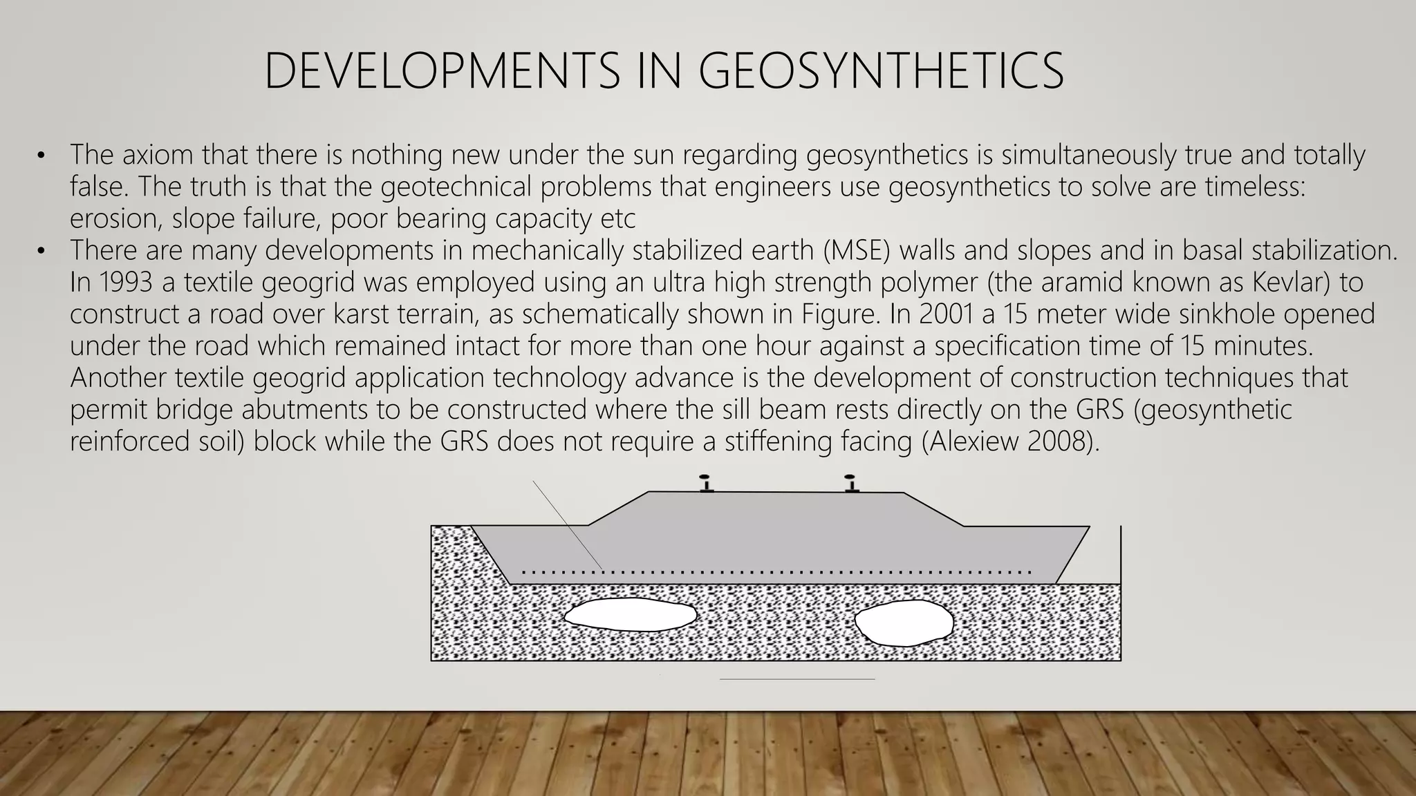 Soil reinforcement and advances with geosynthetics | PPTX